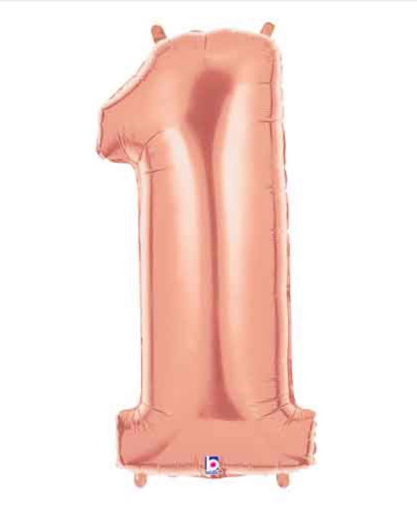 Rose Gold Number 1 Balloon | Rose Gold First Birthday Balloons | Mylar ...