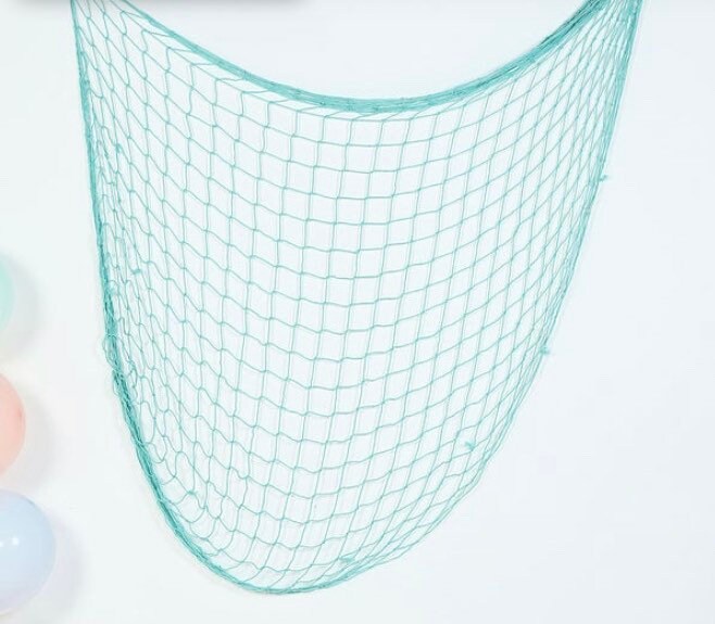 Aqua Fish Net Decor | Mermaid Birthday Party Decor | Shark Birthday ...