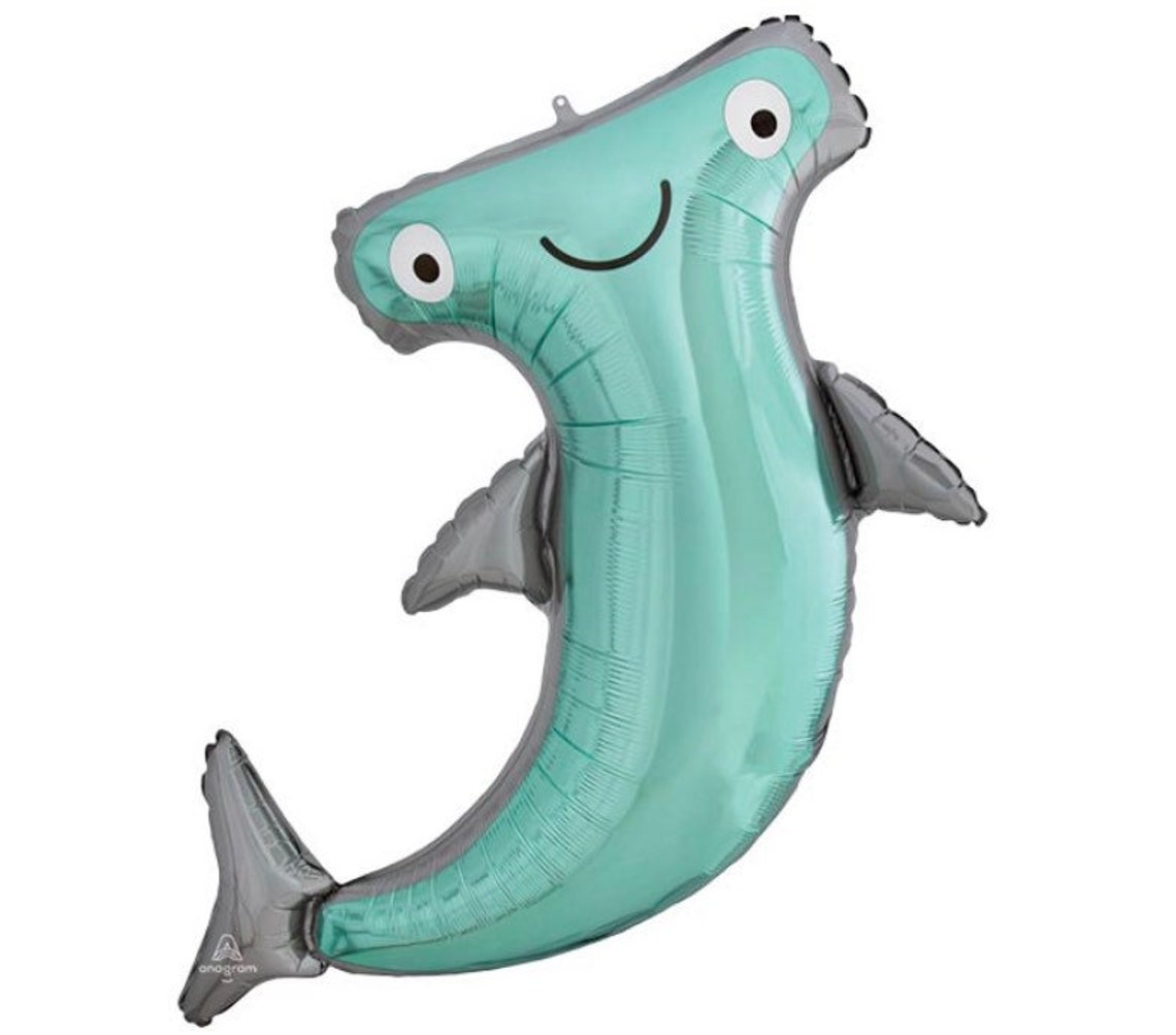 Shark Balloons | Shark Party Decor | Shark Birthday Party Decor | Beach ...