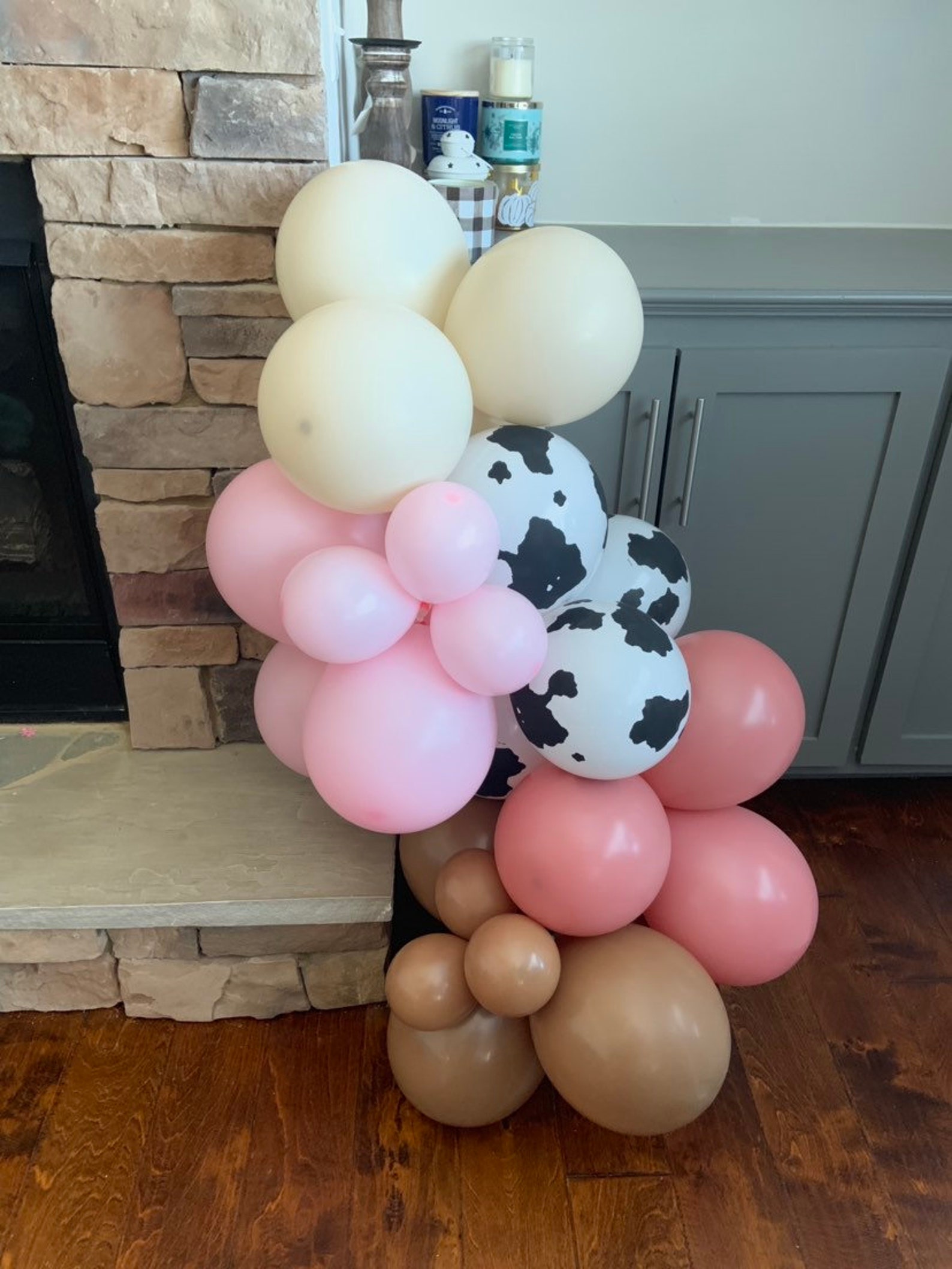 Pink Barnyard Balloon Garland Farm Balloons Oink Moo - Etsy