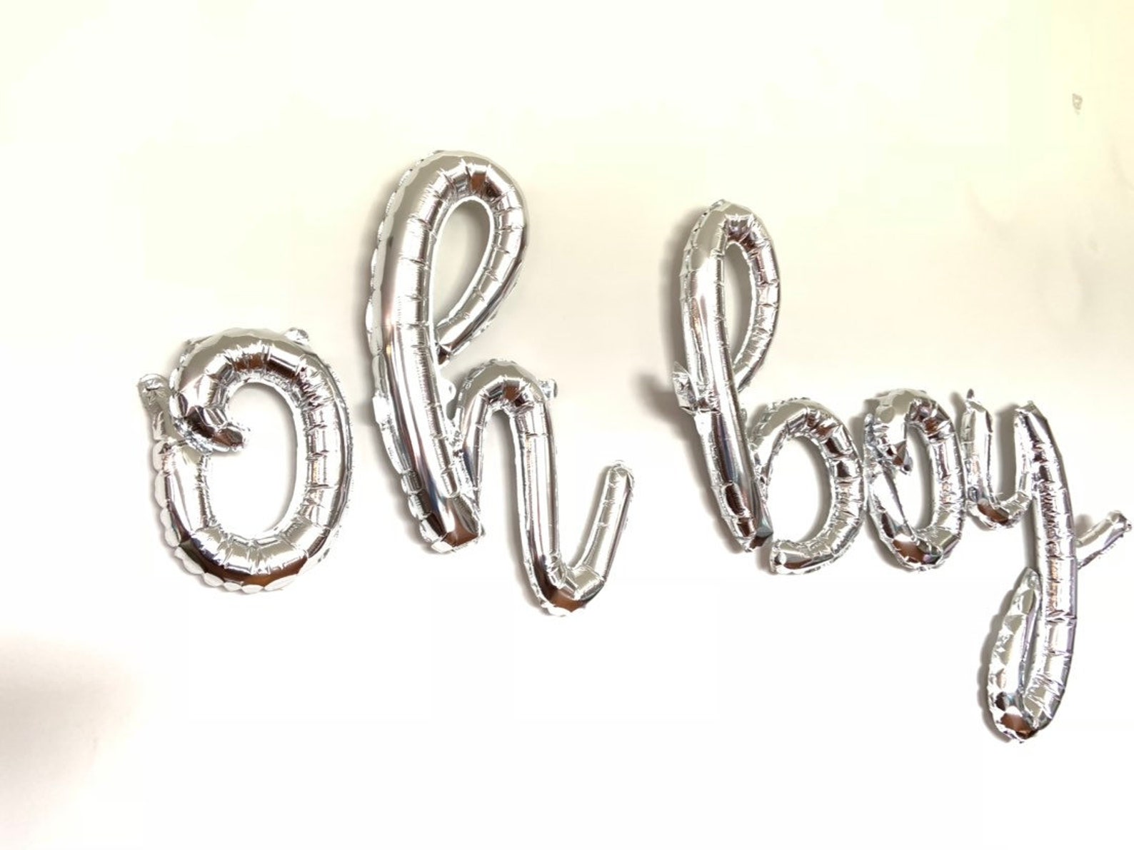Oh Boy Balloons Silver Baby Shower Decor Silver Oh Boy | Etsy