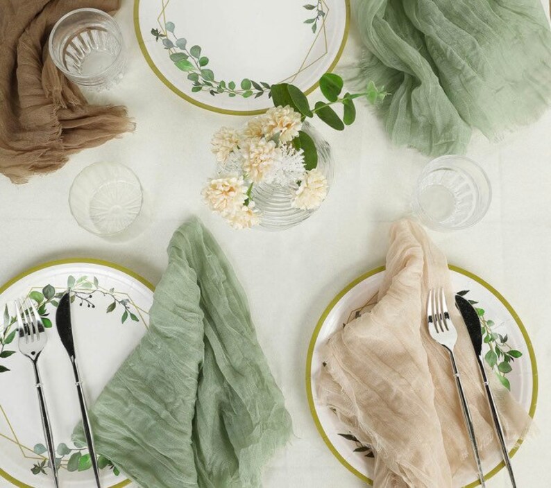 Light Sage Gauze Napkins Light Sage Cloth Napkins Light - Etsy