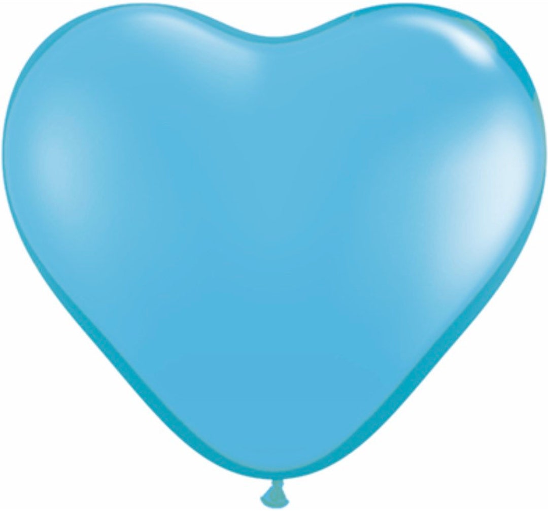 Mini Blue Heart Balloons | 5” Latex Heart Balloons | Galentines Day ...