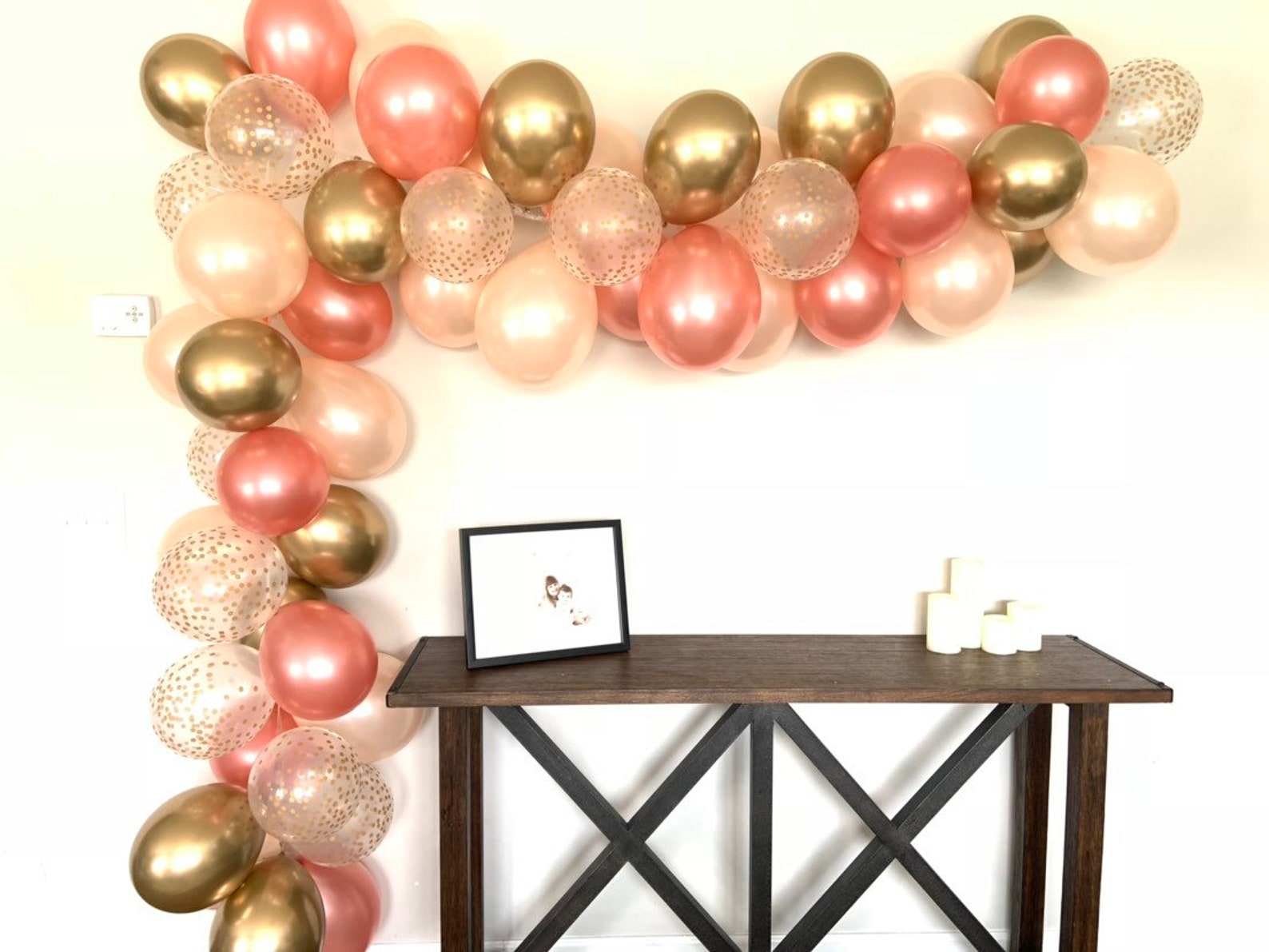 Rose Gold Balloon Garland DIY Kit Rose Gold and Blush Bridal - Etsy