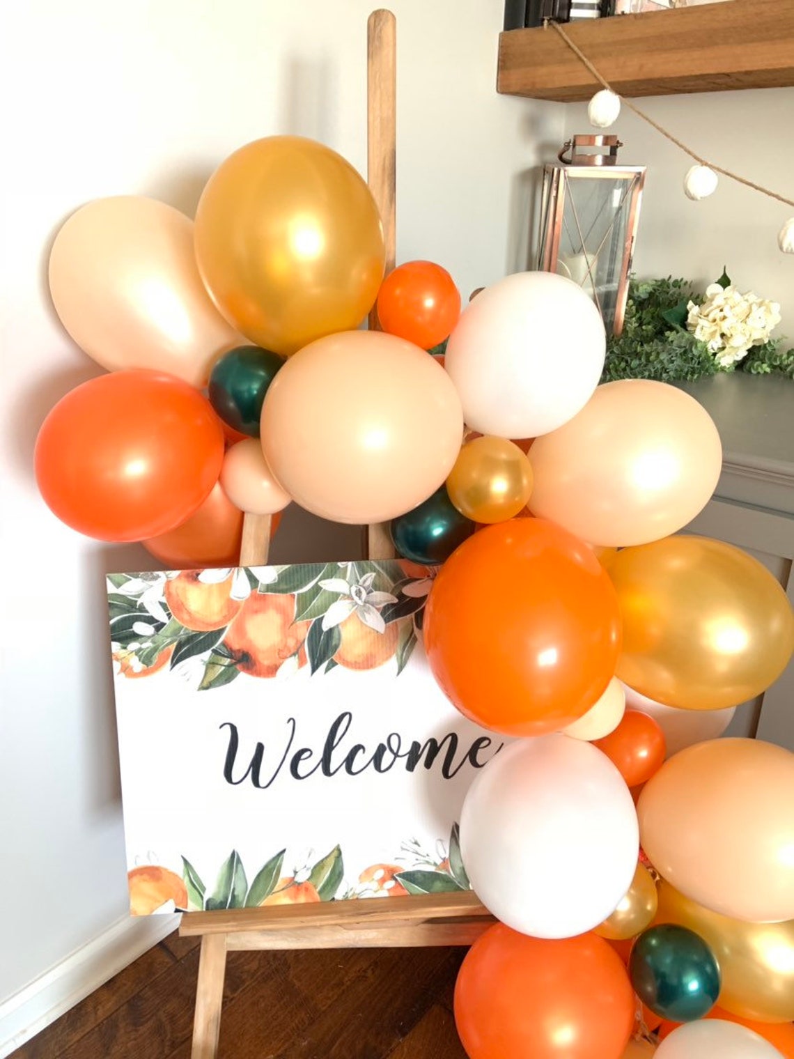 Little Cutie Balloon Garland With Forest Green A Little | Etsy