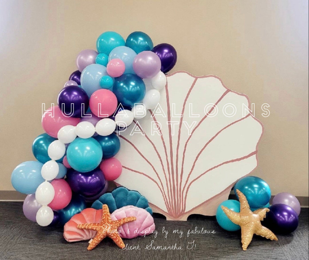 Mermaid Balloon Garland With Pearls | Balloon Pearl Strand | Last ...