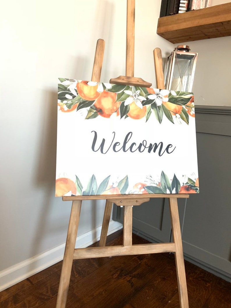 Citrus Welcome Sign Citrus Bridal Shower Little Cutie Baby - Etsy