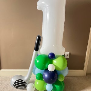 Golf Balloon Tower Kit | Golf Balloons | Hole in One Birthday Party ...