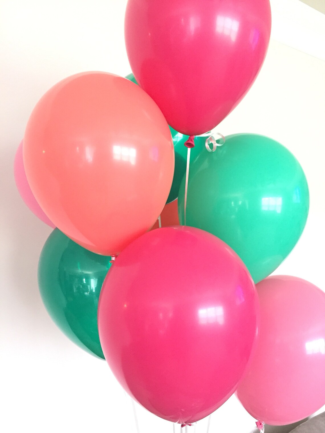 Lets Flamingle Balloons Pink and Green Balloons Lets | Etsy