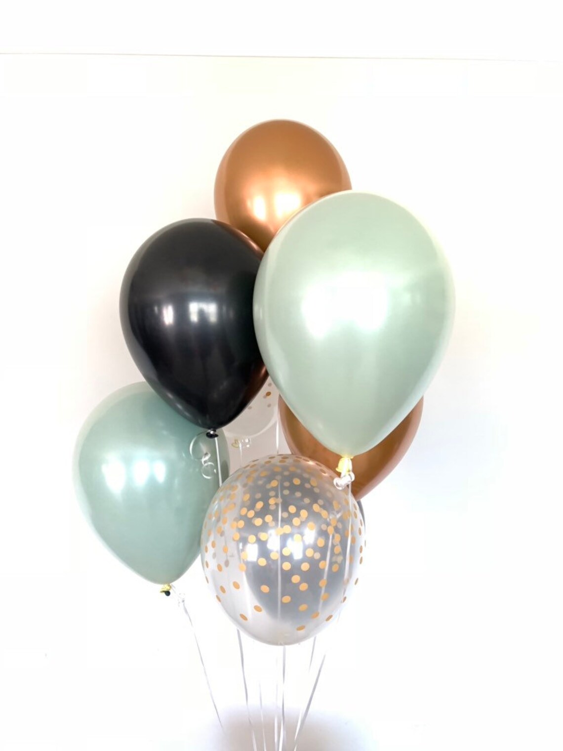 Sage Green Balloons | Succulent Bridal Shower Decor | Copper and Sage ...