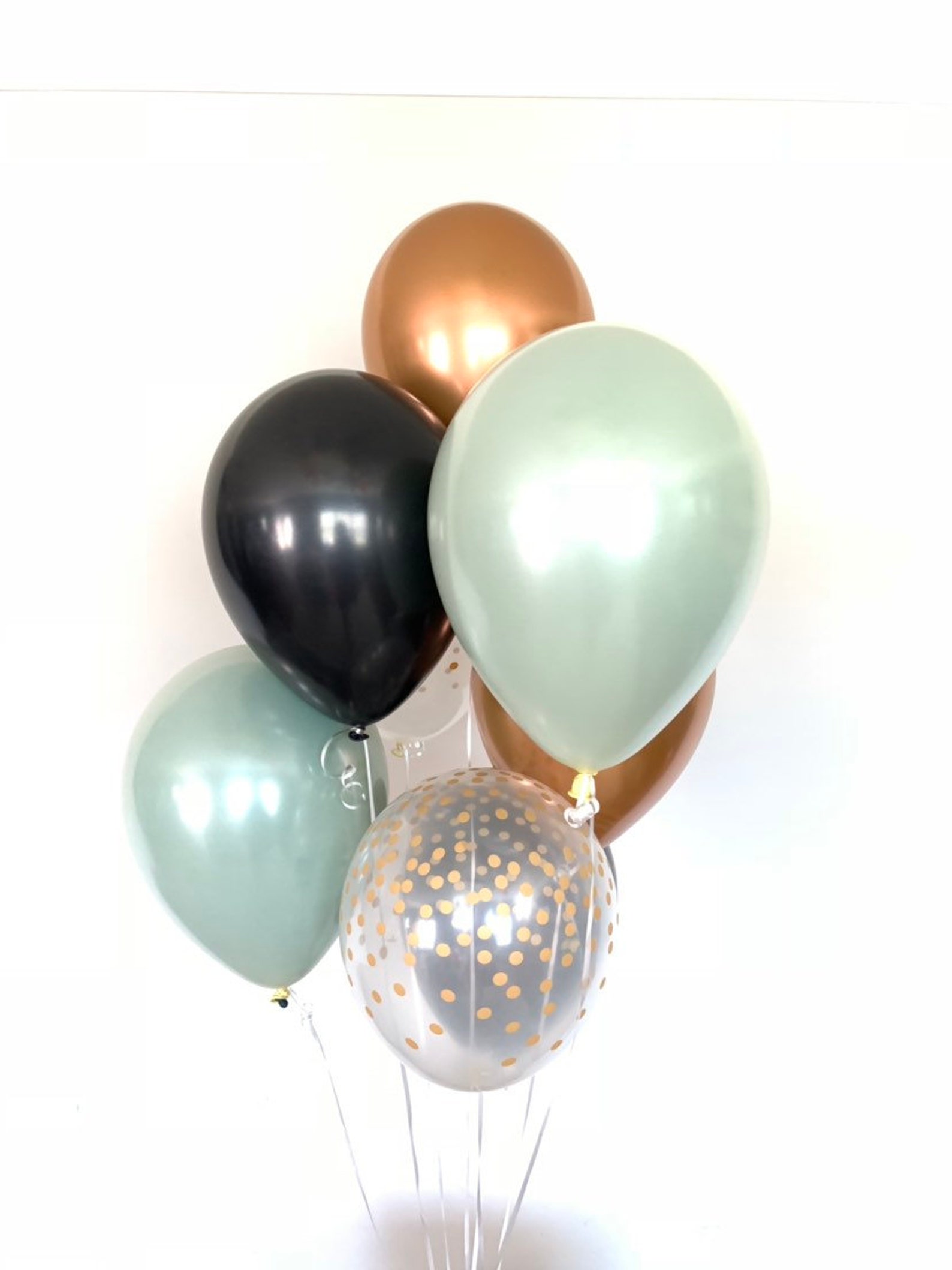 Sage Green Balloons | Succulent Bridal Shower Decor | Copper and Sage ...