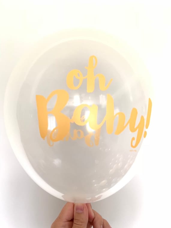 Oh Baby Balloons Gold Baby Balloons Gold Oh Baby Balloons - Etsy