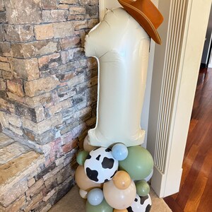 Little Cowboy Balloon Tower Kit | First Rodeo Balloons | Cowboy ...