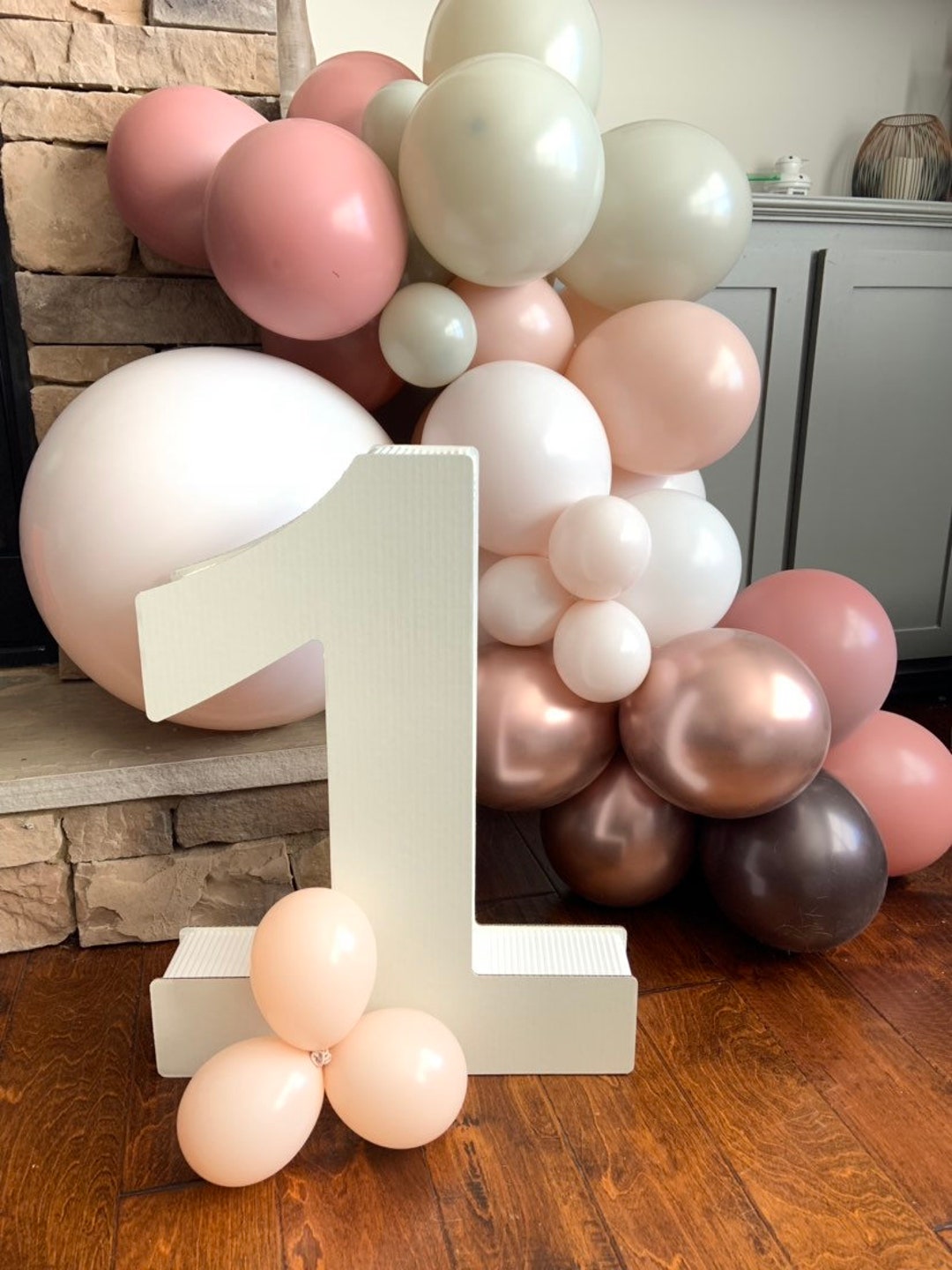 Chocolate and Blush Balloon Garland Kit | Dusty Rose Balloon Garland ...