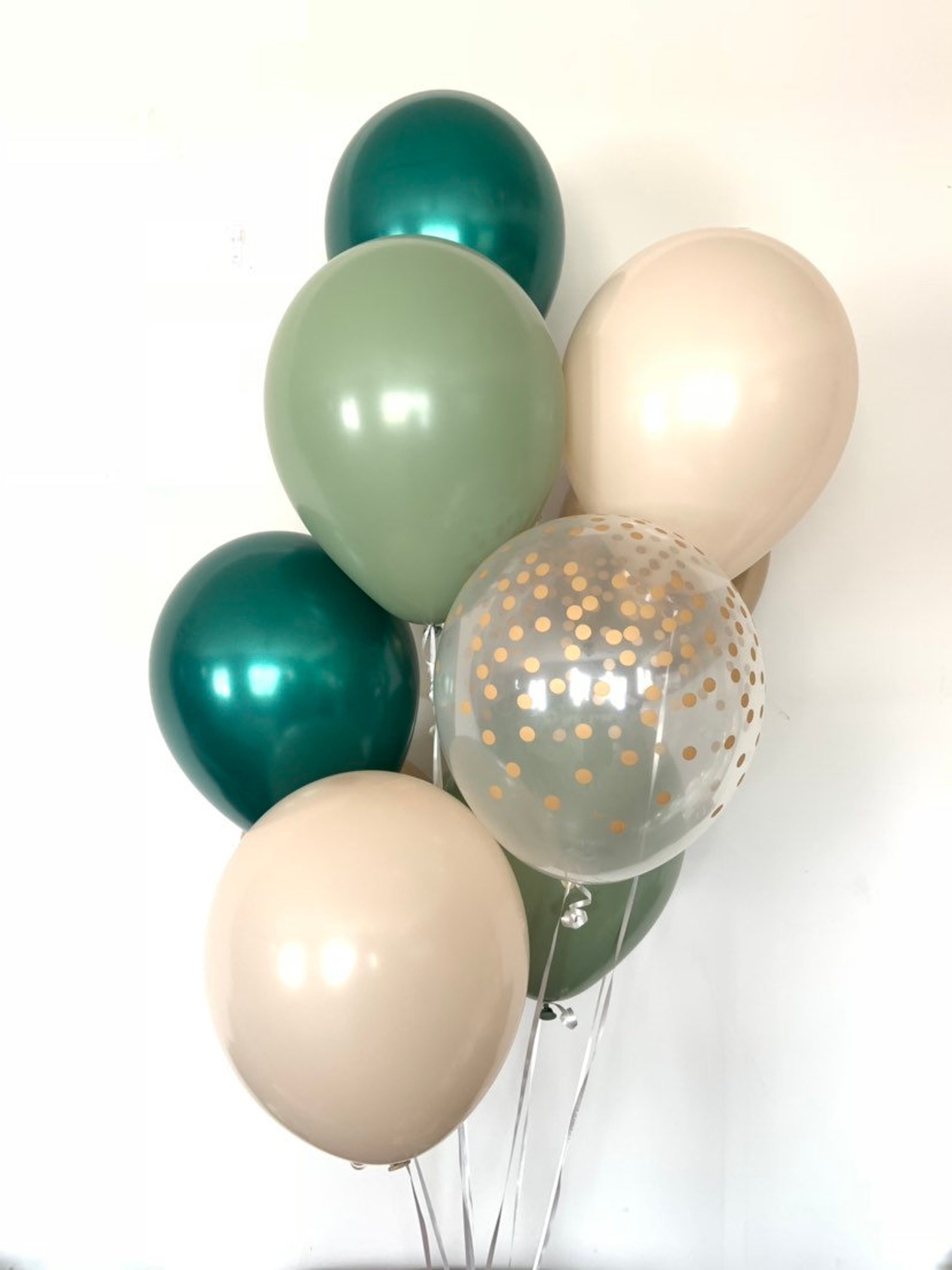 Green and Blush Balloons | Light Green Wedding Decor | Green and Gold ...