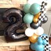 Two Fast Black Number 2 Balloon Second Birthday Balloons 34 Mylar ...