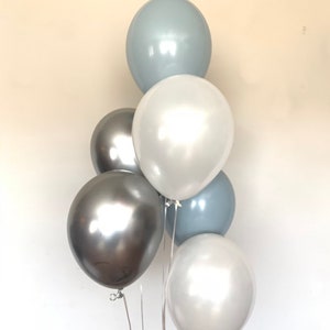 Fog Balloons | Blue and Silver Balloons | Something Blue | Silver ...