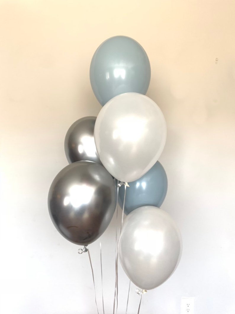 Fog Balloons | Blue and Silver Balloons | Something Blue | Silver ...