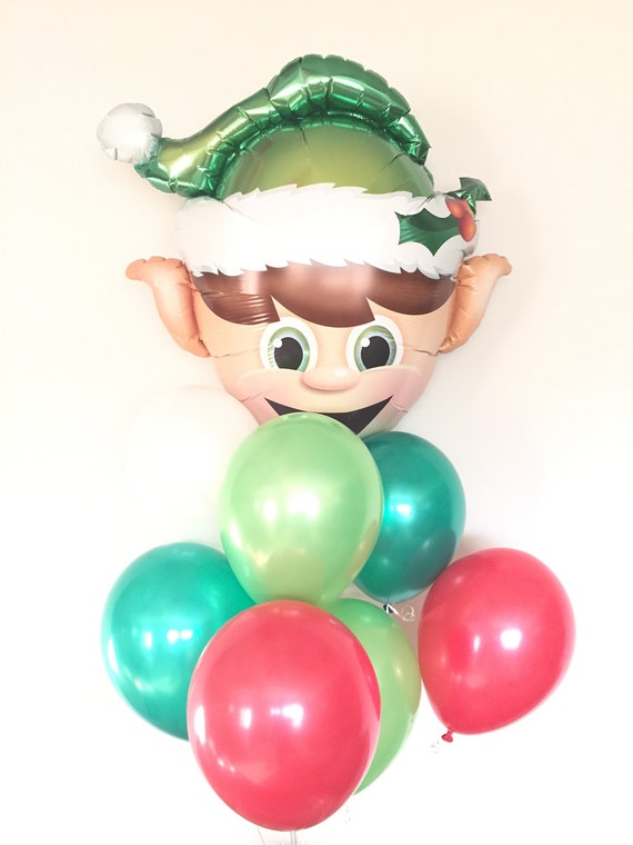 Elf Balloons Christmas Party Decor Kids Christmas Decor | Etsy