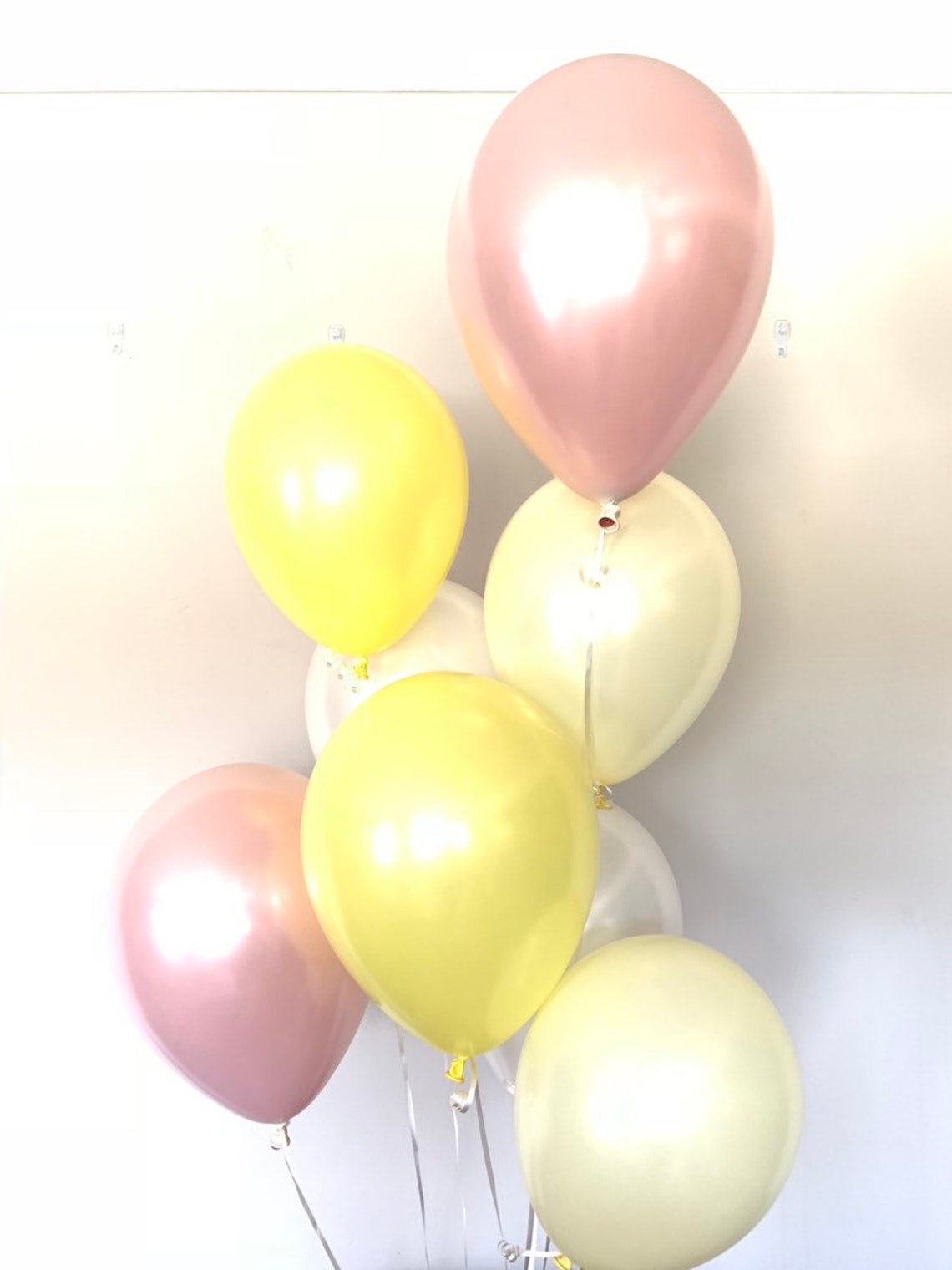 Yellow and Blush Balloons Lemon Balloons Pink Lemonade - Etsy