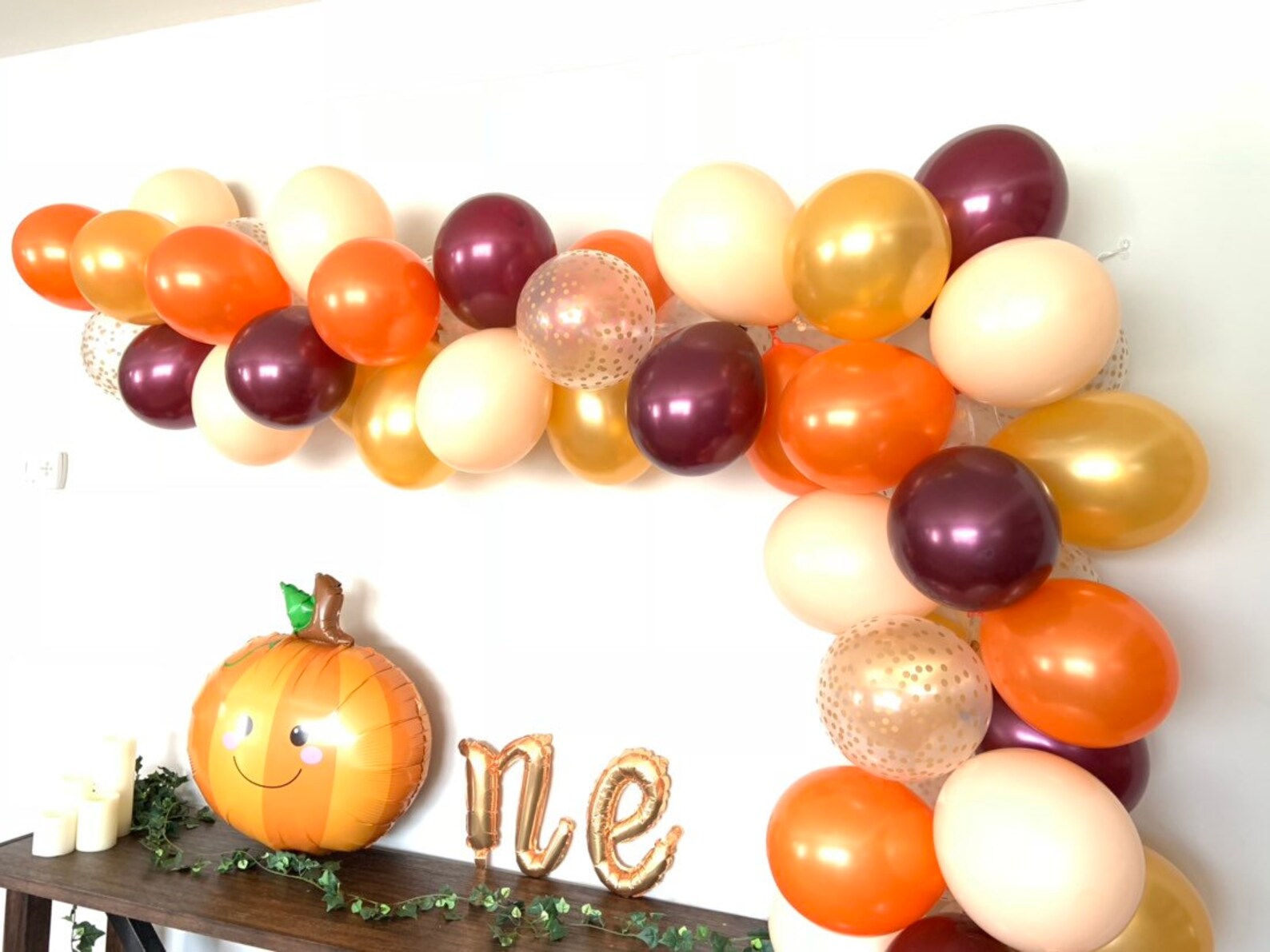 Fall Balloon Garland DIY Kit Blush and Burgundy Bridal | Etsy