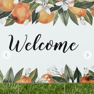 Citrus Welcome Sign | Citrus Bridal Shower | Little Cutie Baby Shower ...