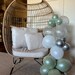 Silver Sage Balloon Garland | Sage and Silver Bridal Shower Decor ...