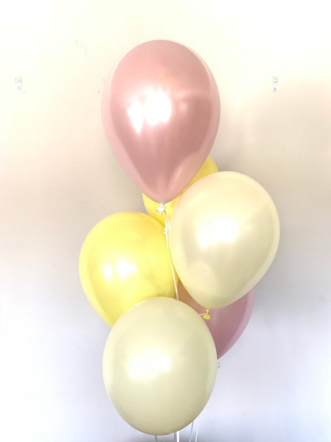 Yellow and Blush Balloons Lemon Balloons Pink Lemonade - Etsy