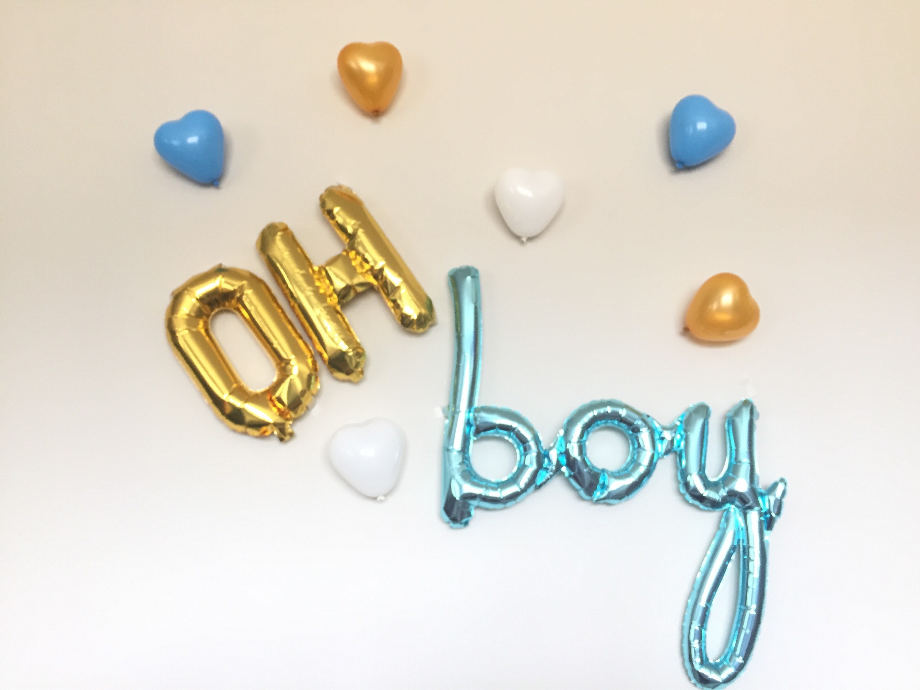 Oh Boy Balloon, Boy Oh Boy Baby Shower Decor, Boy Script Balloon, Blue ...