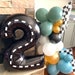 Two Fast Black Number 2 Balloon Second Birthday Balloons - Etsy