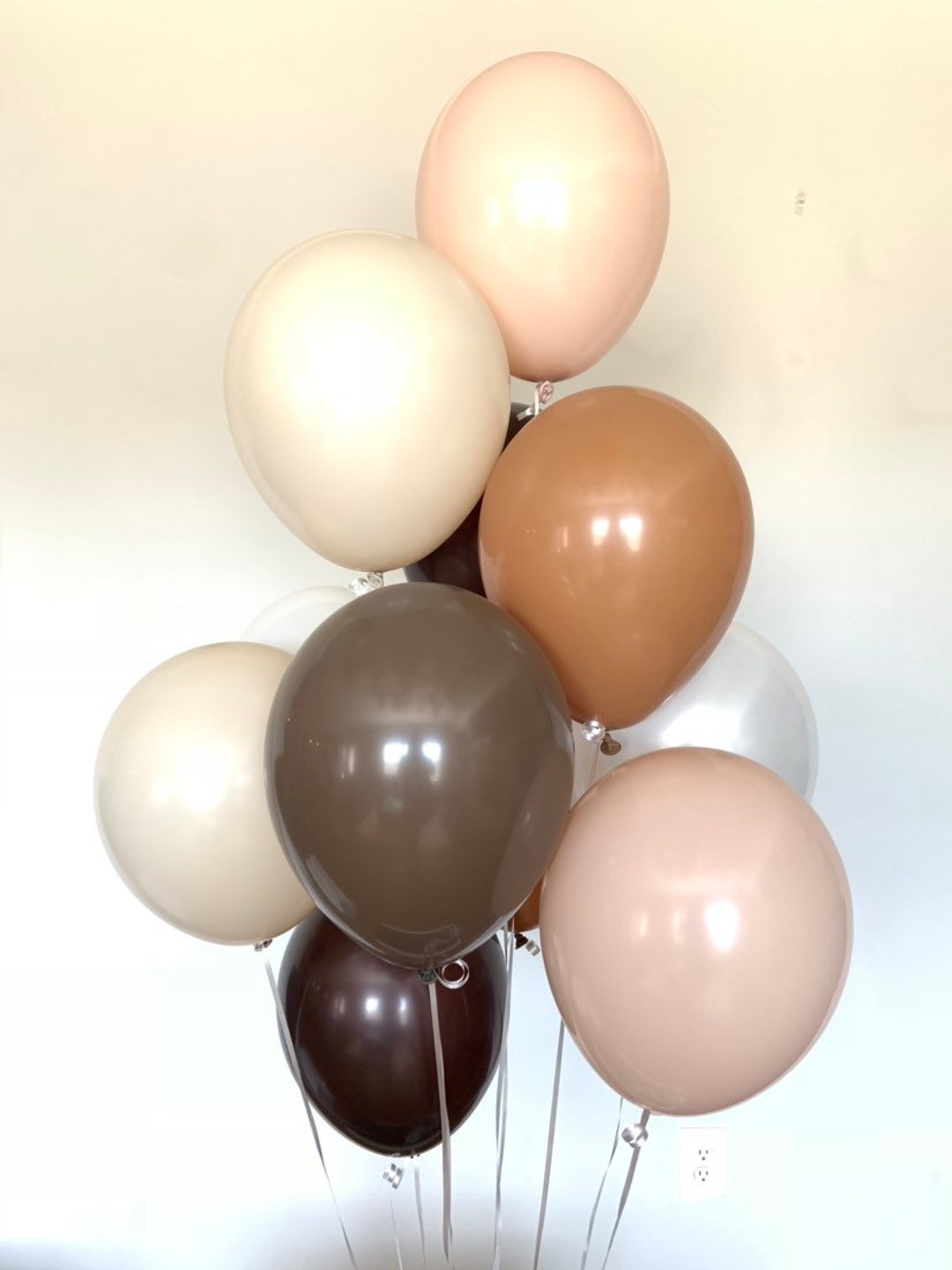 Muted Brown Balloons Neutral Balloons Nude Balloons Dried Palms Bridal ...