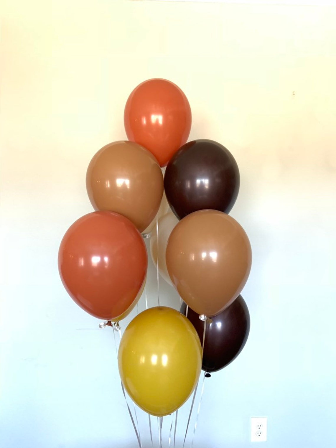 Boho Rainbow Balloons Burnt Orange Balloons Fall Bridal - Etsy