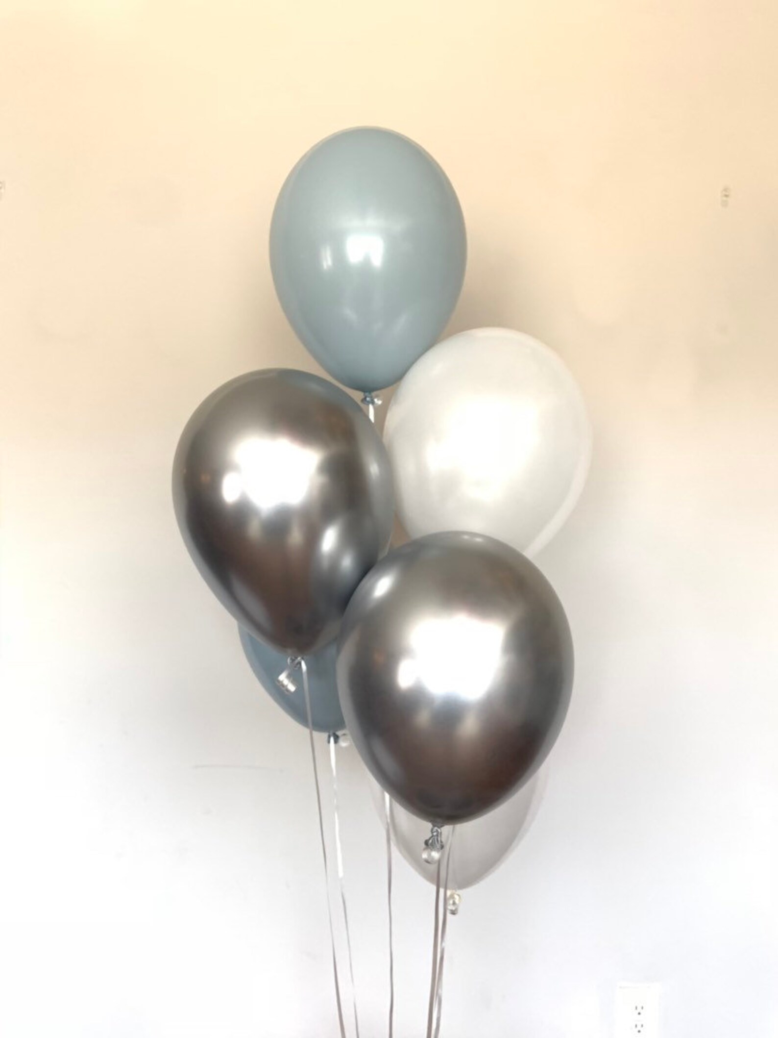 Fog Balloons Blue and Silver Balloons Something Blue - Etsy