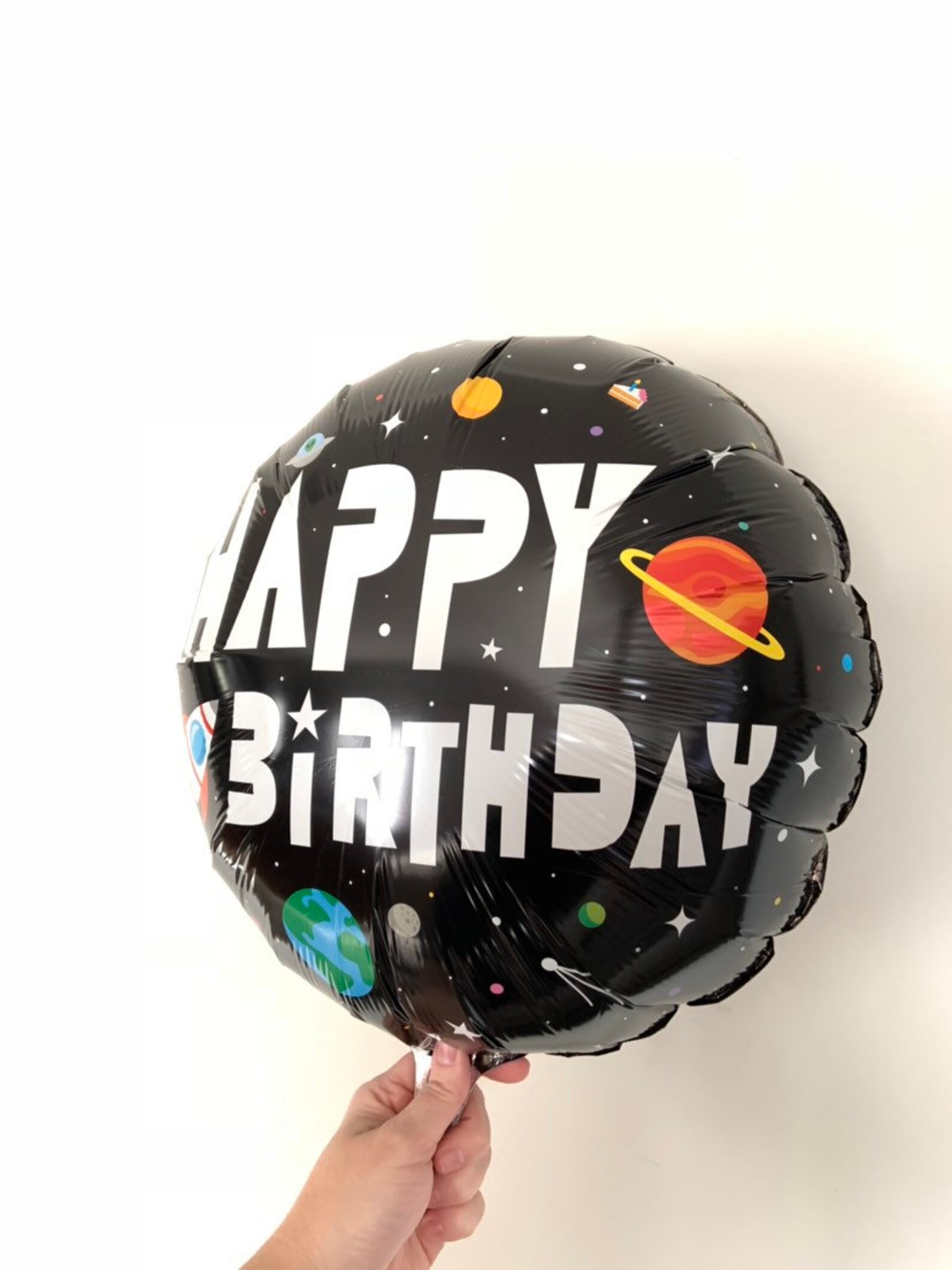 Galaxy Happy Birthday Balloons Outerspace Birthday Party - Etsy