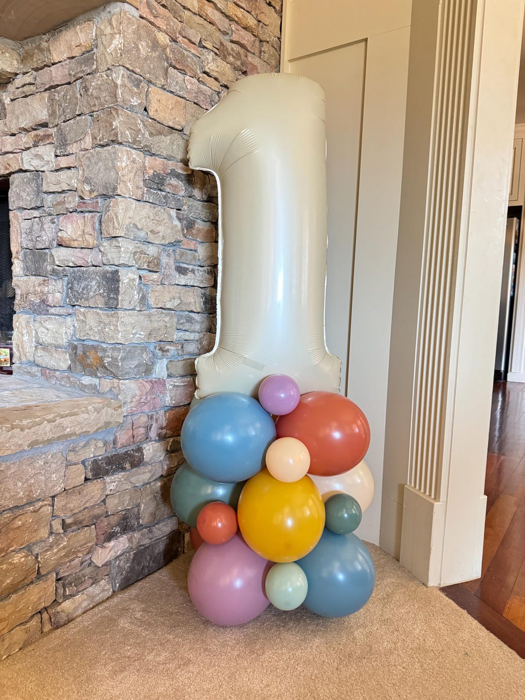 Boho Rainbow Balloon Tower Kit | Boho First Birthday Balloon Tower ...