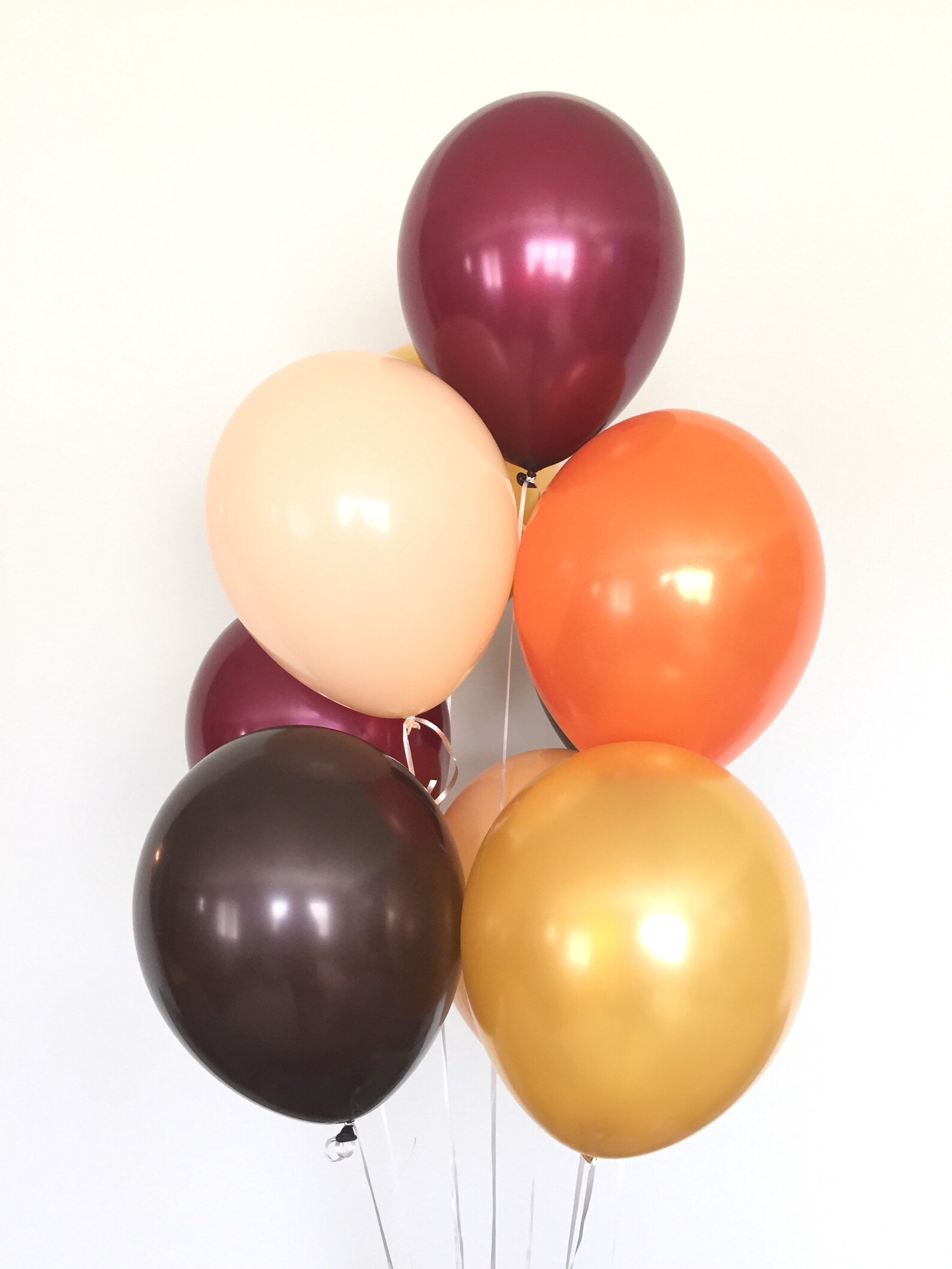 Blush and Burgundy Balloons Fall Balloons Brown and | Etsy