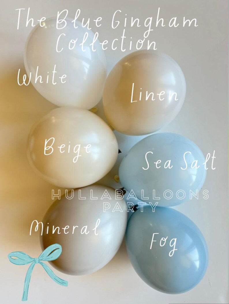 Blue Bow Balloons | Coquette Individual Balloons Create Your Own ...