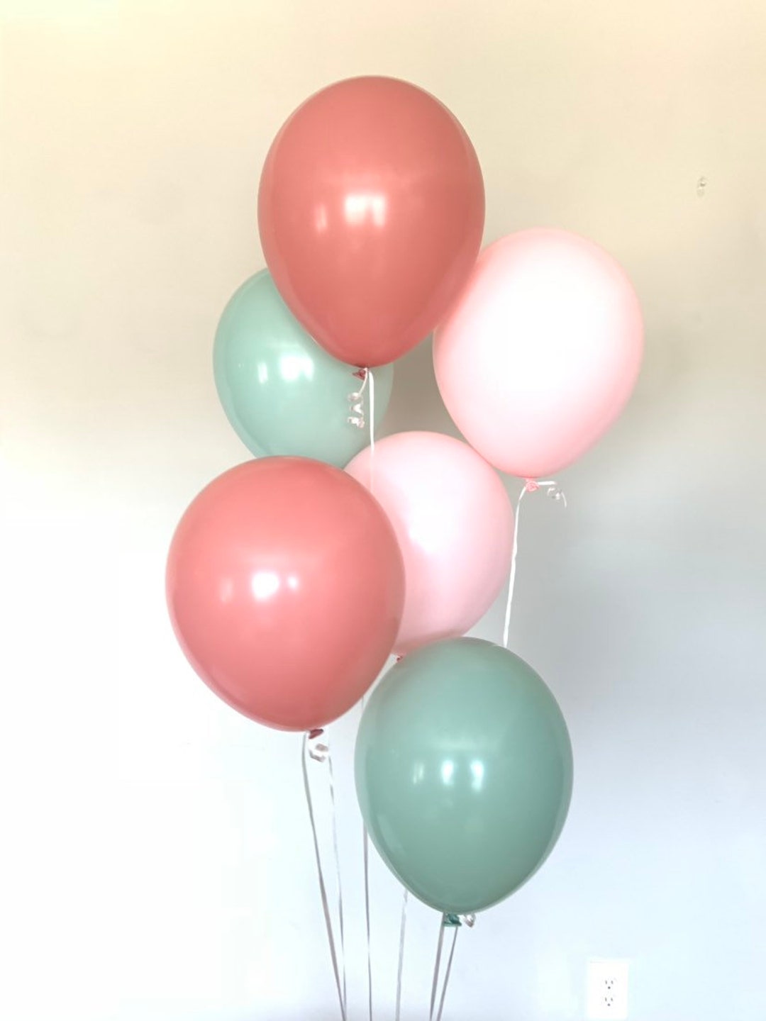 Boho Rainbow Balloons | Rosewood and Matte Pink Balloons | Boho ...