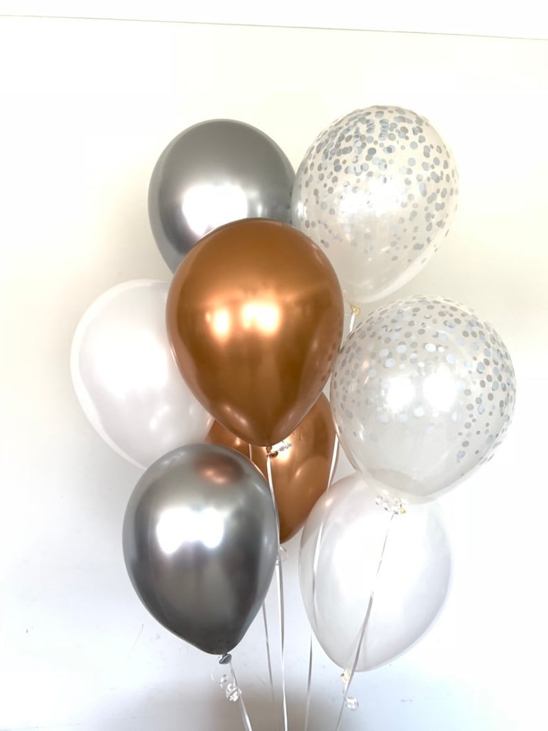 Copper Balloons Copper and White Balloons Copper Baby - Etsy