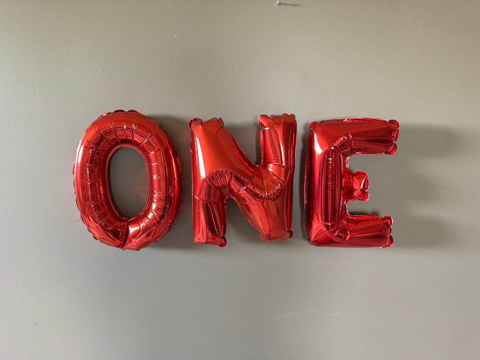 Red One Balloons | Red High Chair Banner | First Birthday Balloons ...