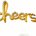 Cheers Balloon Engagement Party Decor Gold Cheers Script - Etsy