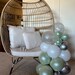 Silver Sage Balloon Garland Sage and Silver Bridal Shower Decor Green ...