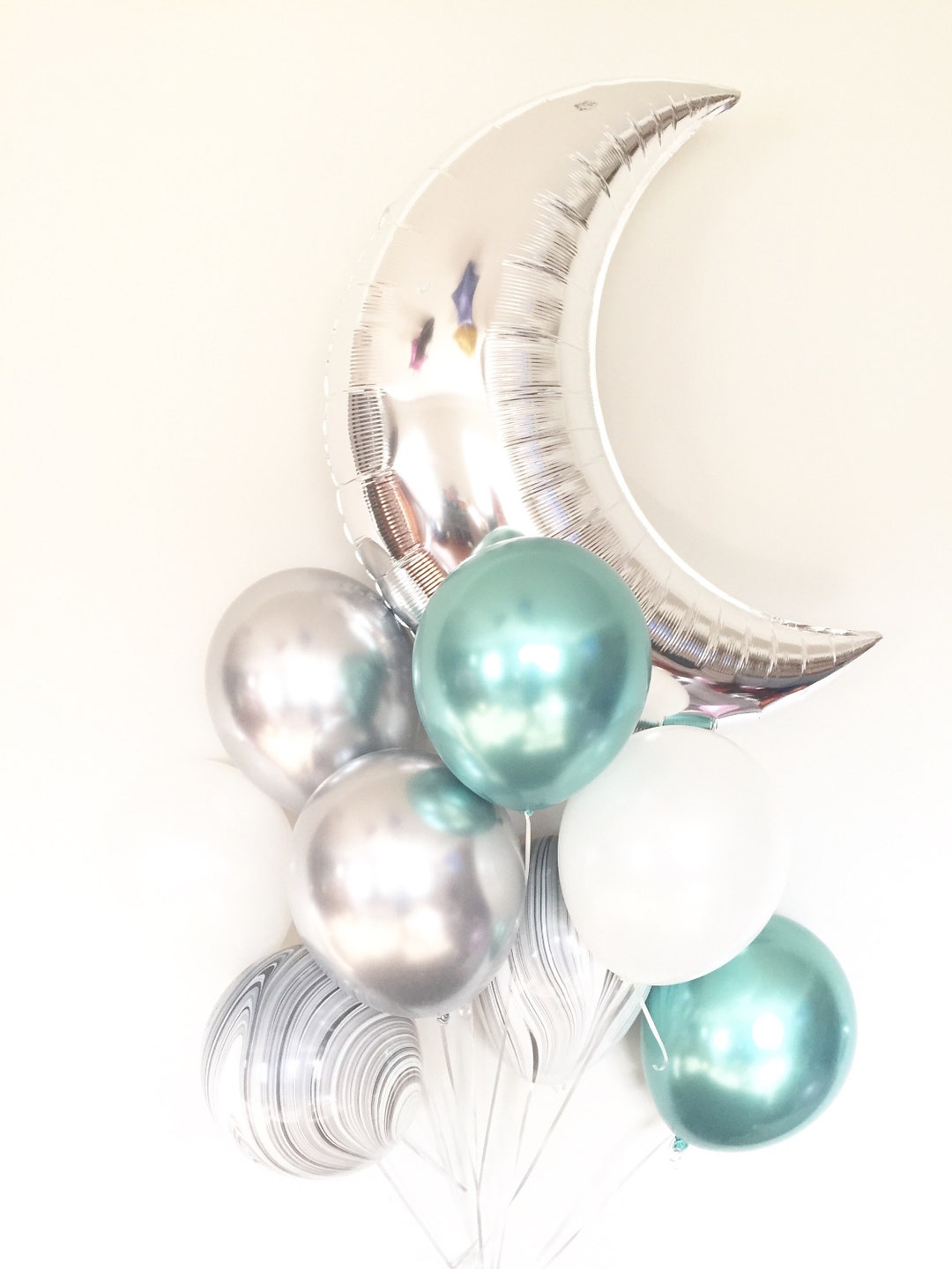 Moon Balloons | Galaxy Birthday Balloons | Out of This World Party ...