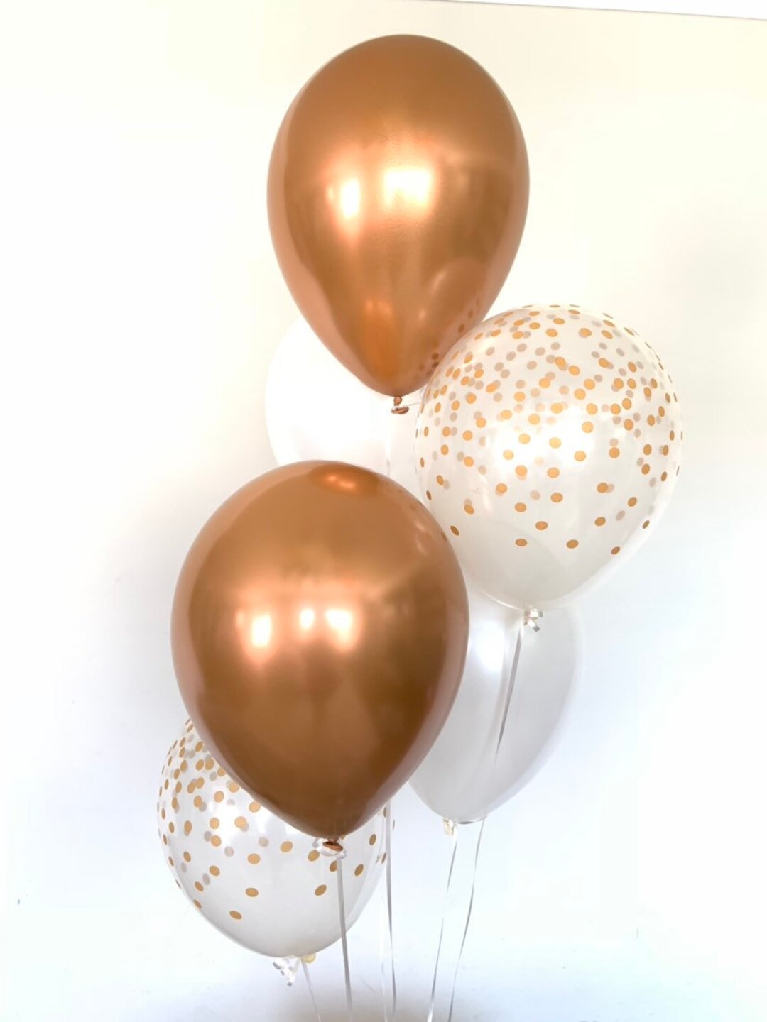 NEW Chrome Copper Balloons | Copper and White Balloons | Copper Baby ...