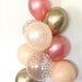 Blush and Rose Gold Balloons | Rose Gold and Chrome Gold Balloons ...