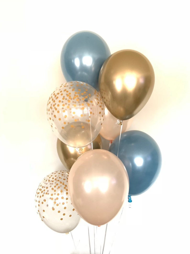 Slate Blue Balloons Slate Blue Wedding Decor Slate Blue | Etsy