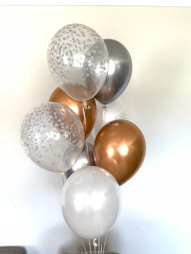 Copper Balloons Copper and White Balloons Copper Baby - Etsy