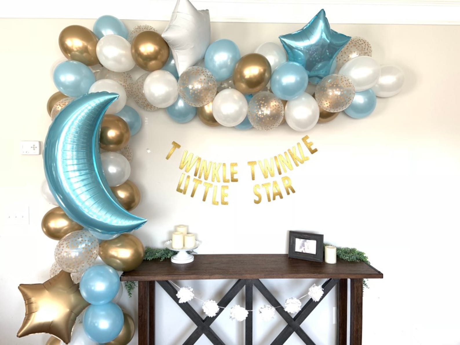 Twinkle Little Star Balloons | Blue Twinkle Little Star Baby Shower ...