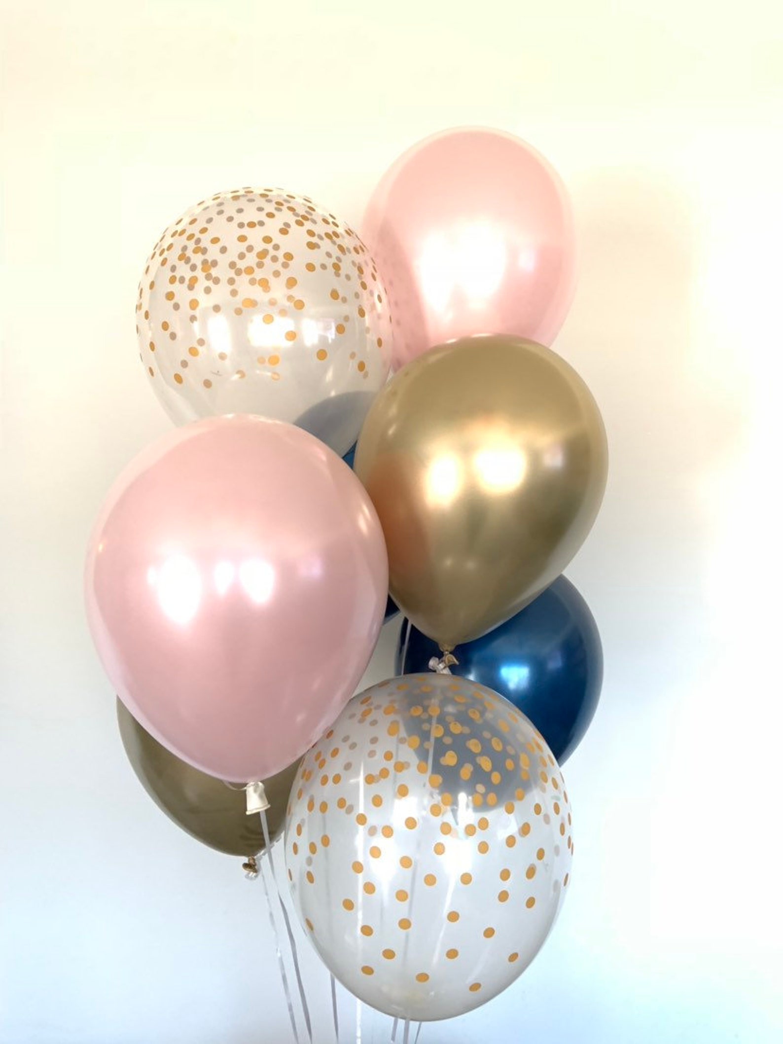 Pink Blush Balloons Blush and Navy Balloons Gold and Blush - Etsy