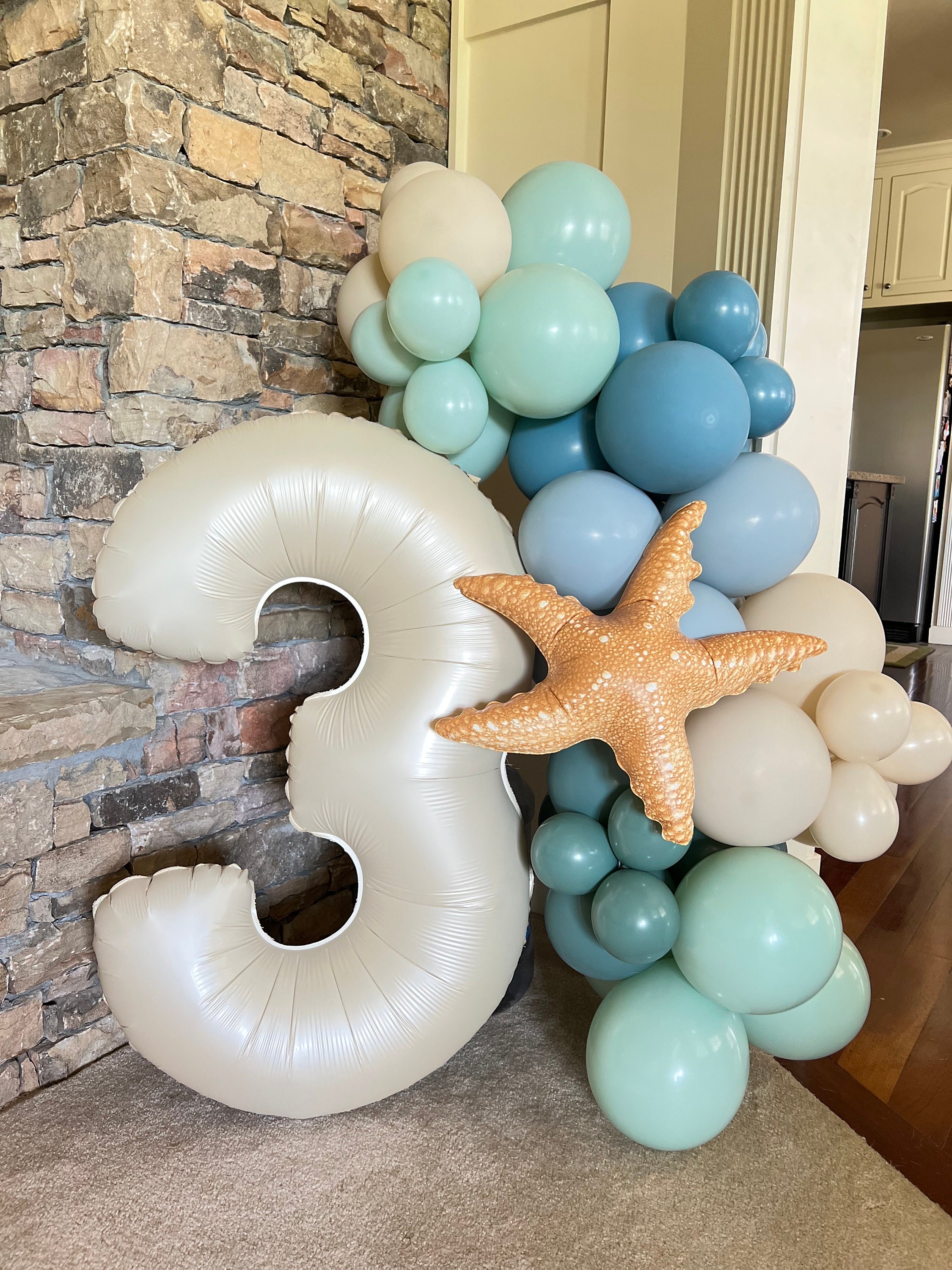 Beach Balloon Garland DIY Kit | Starfish & Number Sold Separately ...